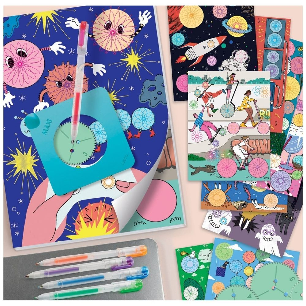 Djeco Spirals - Pad Of 10 Designs | Baby Sophie – BABY SOPHIE